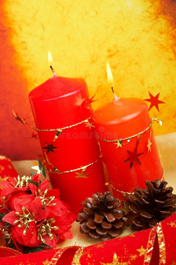 Velas de la Navidad foto de archivo. Imagen de velas, celebre - 3729848