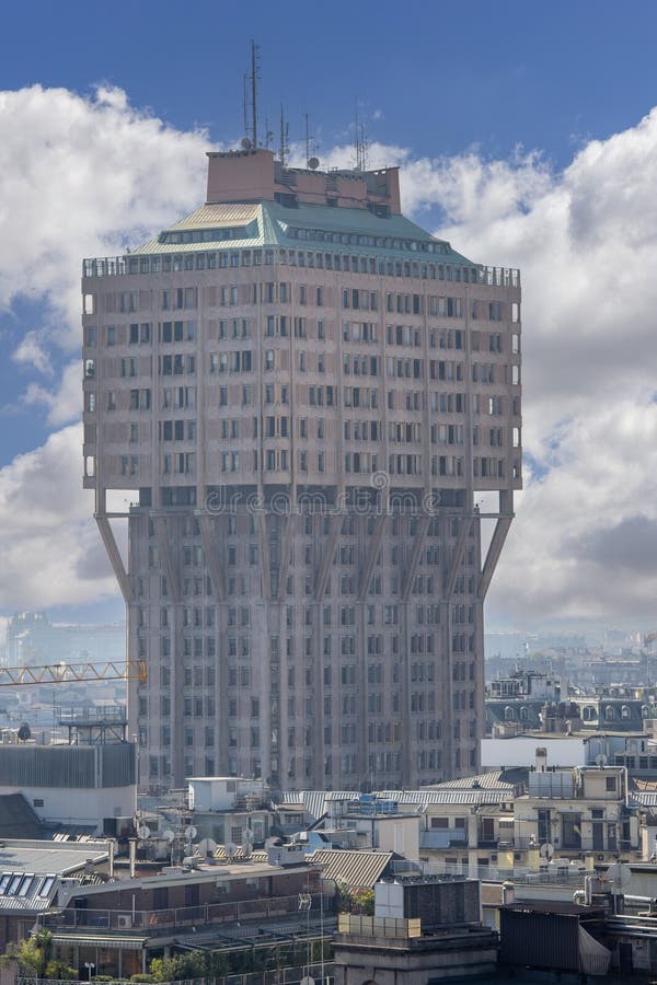 Velasca Tower (Torre Velasca), Skyscraper Built in the 1950, Milan ...