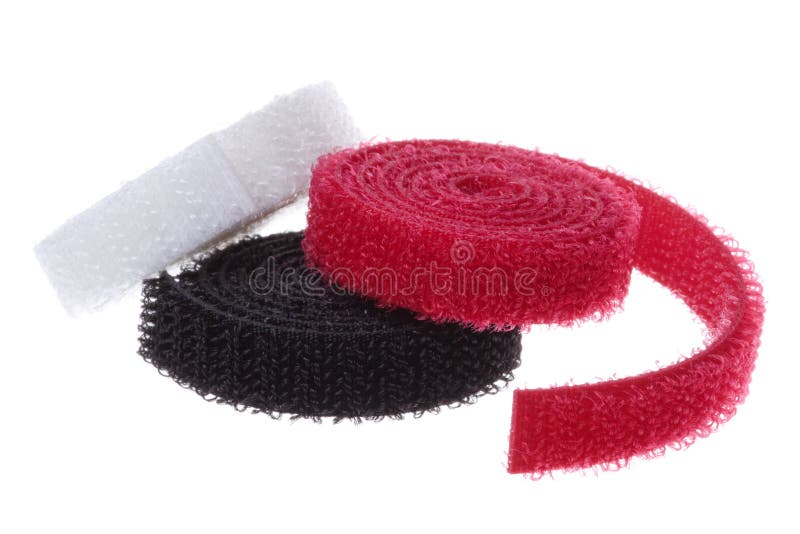Velcro Hook and Loop Fasteners Isolated Stock Photo - Image of loop ...