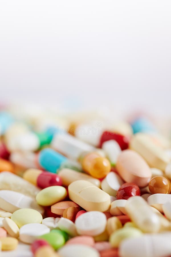 De Pillen En De Drugs Van Het Medicijn Stock Afbeelding - Image of ...