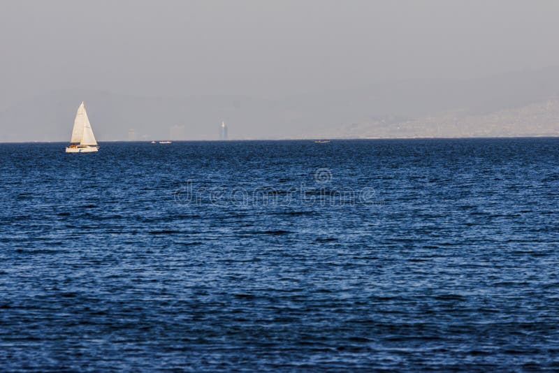 Veleiro No Mar Turco Egeu Azul Imagem de Stock - Imagem de veleiro ...