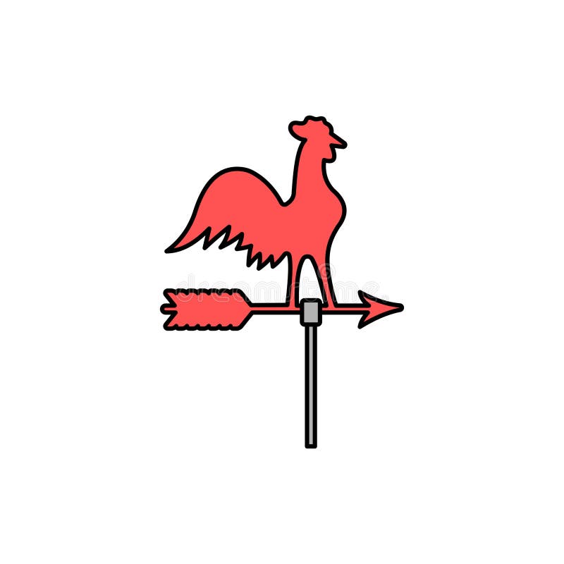 Veleta Colored Vector Icon on White Background Stock Vector ...