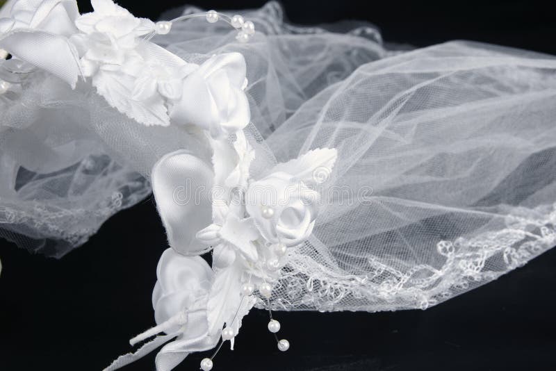 Velo blanco foto de archivo. Imagen de satén, abatido - 7108486