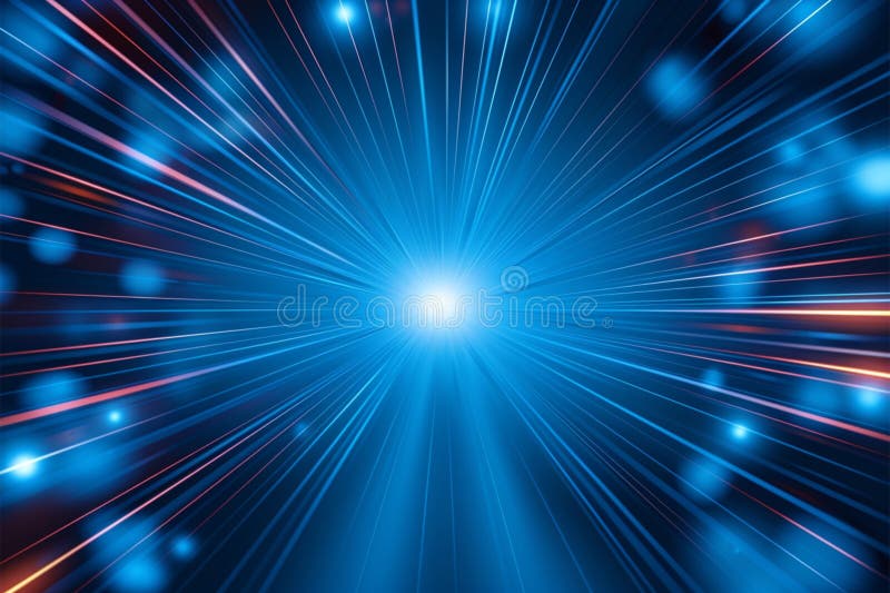 Velocity in Blue a Dynamic Comic Zoom Speed in Abstraction Stock ...