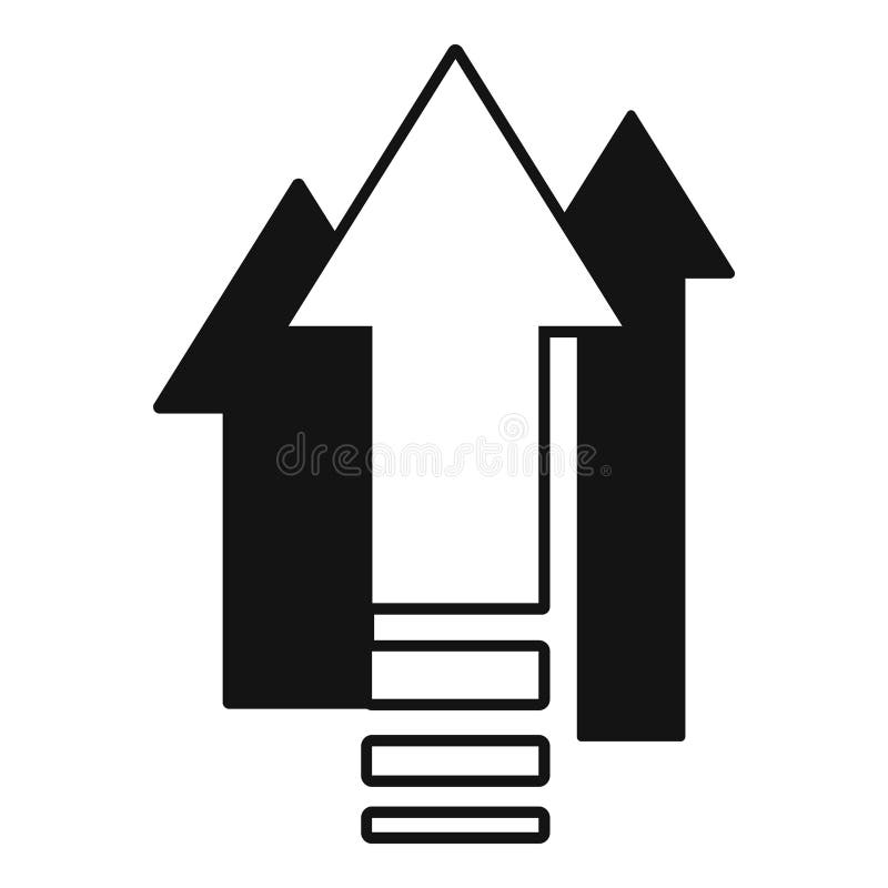 Velocity Efficient Icon Simple Vector. Plan Work Up Stock Illustration ...