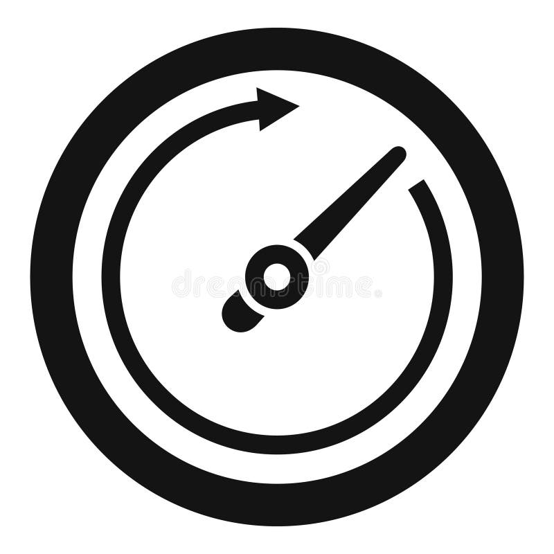 Velocity Gauge Icon Simple Vector. Speed Fast Meter Stock Illustration ...