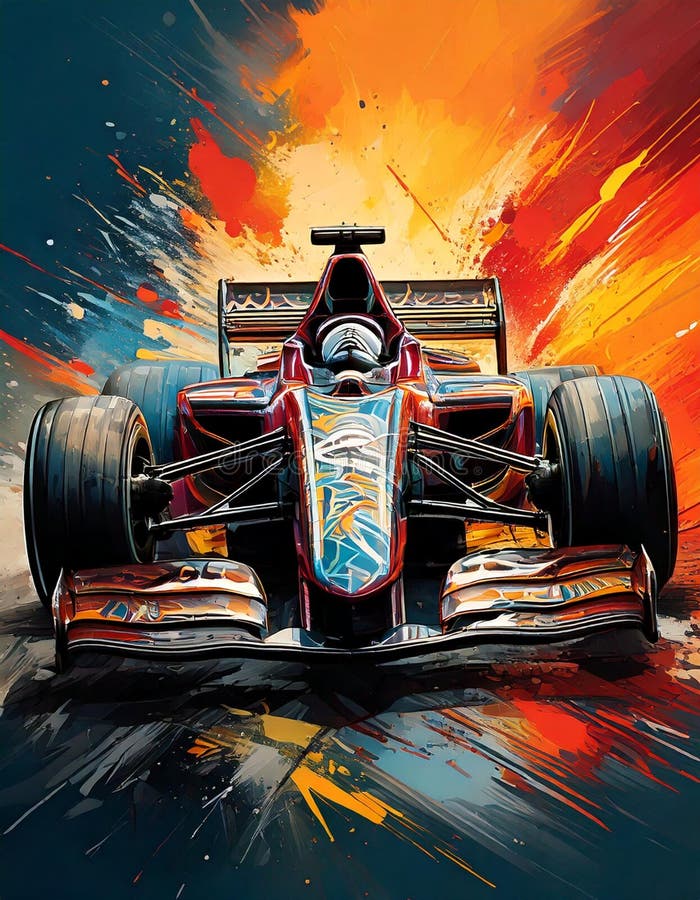 Velocity Unleashed: Graffiti on the Fast Lane Stock Illustration ...