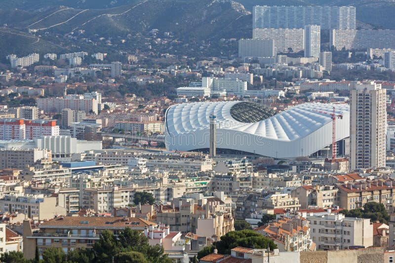Velodrome Marseille Stadium Editorial Photography - Image of modern ...