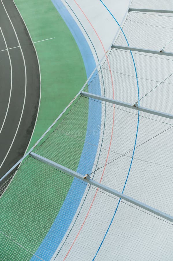 Velodrome, Top View. Track for Track Bikes. Background. Copy Space ...