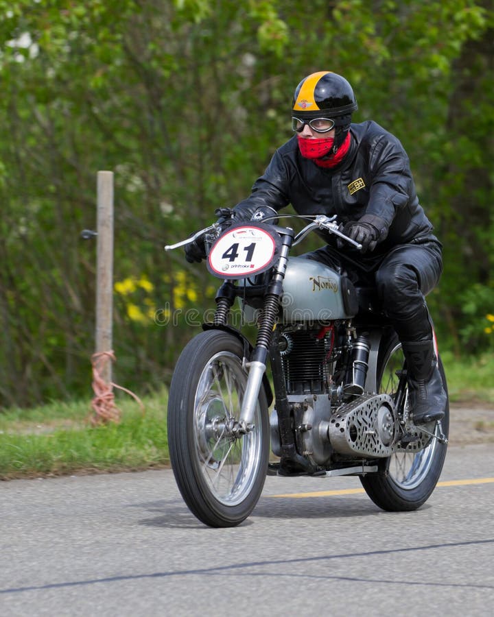 Velomotor Norton ES2 Do Vintage De Imagem de Stock Editorial - Imagem ...