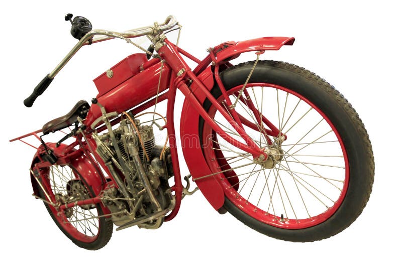 Velomotor Vermelho Da Cidade Do Vintage Imagem de Stock - Imagem de ...