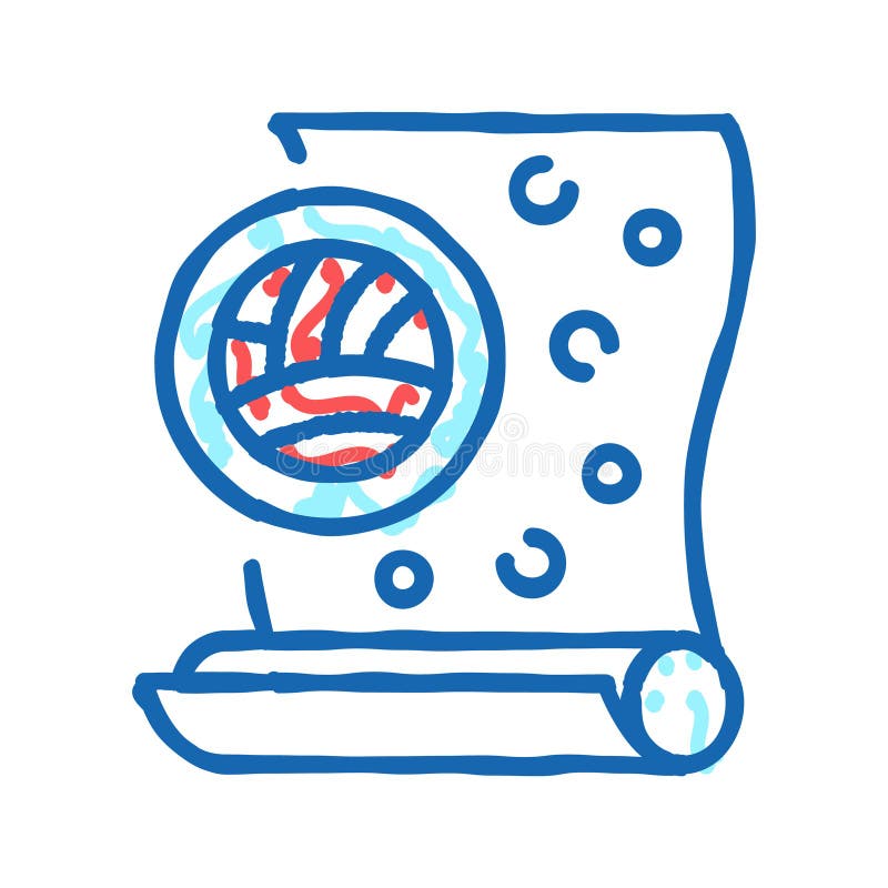 Velor Wallpapper Icon Doodle Illustration Stock Illustration ...