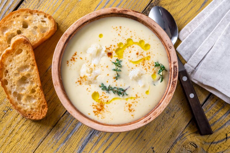 Veloute Dubarry stock image. Image of cuisine, thyme - 269453903