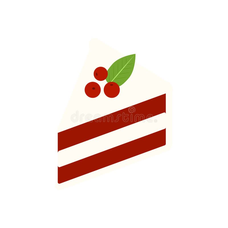 Red Velvet Cake Illustration Stock Illustrations – 598 Red Velvet Cake ...