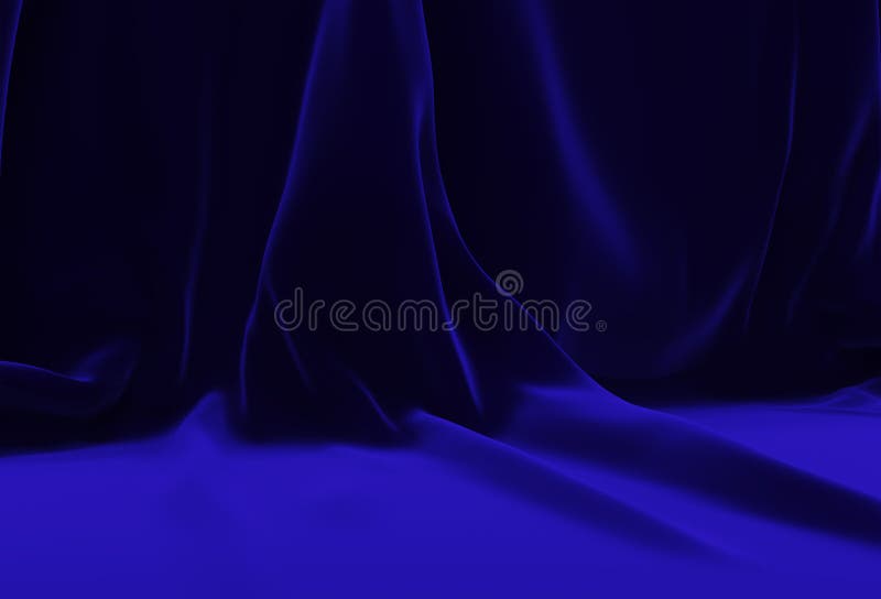 Velvet Draped Backdrop for Still Life - Navy Blue Folded Background ...