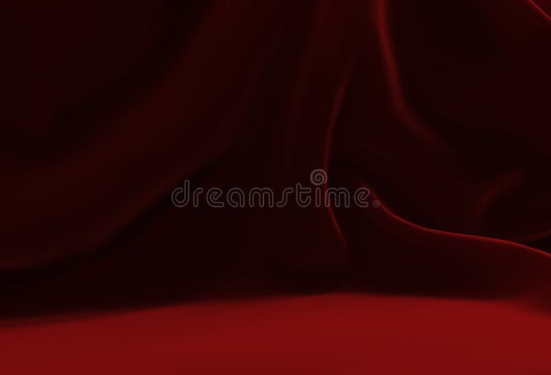 Velvet Draped Backdrop for Still Life - Red Folded Background - 3D ...