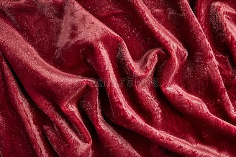 Velvet Fabric. Rich Texture and Elegant Folds Stock Image - Image of ...