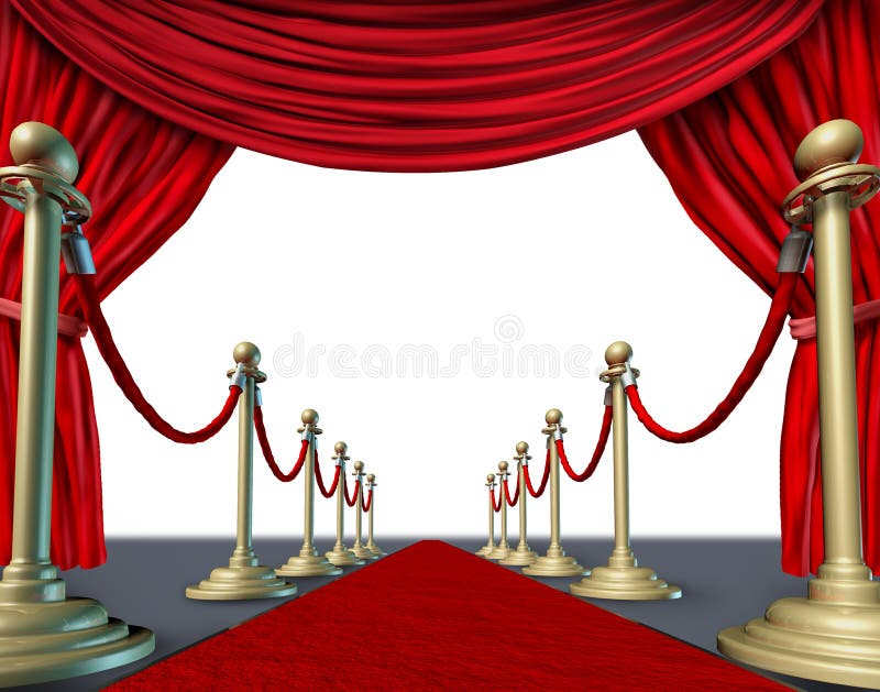 Velvet red curtain frame stock illustration. Illustration of floor ...