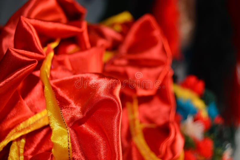 Velvet, Violet Red Yellow Twisted Ribbon Stock Photo - Image of sewing ...