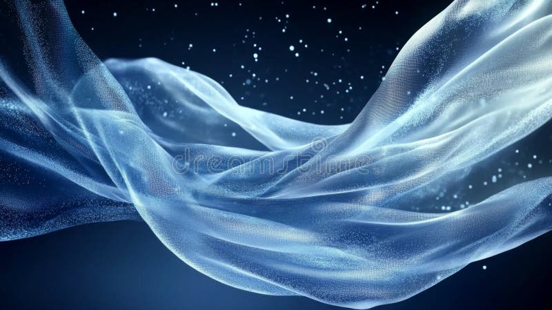 Velvety Midnight Blue Backdrop with Flowing Ethereal Texture Stock ...