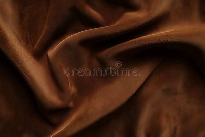 A Velvety Suede Fabric Texture Background in Rich Chocolate Brown. the ...