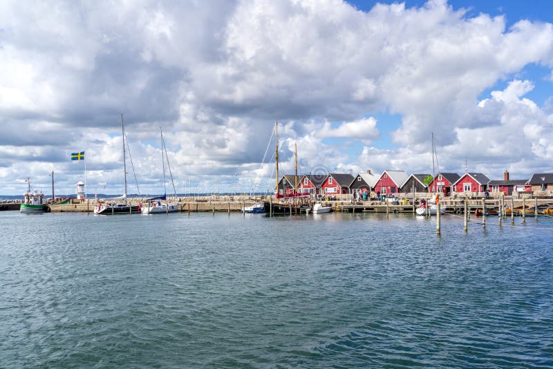 Ven Island Harbour between Denmark and Sweden Stock Image - Image of ...