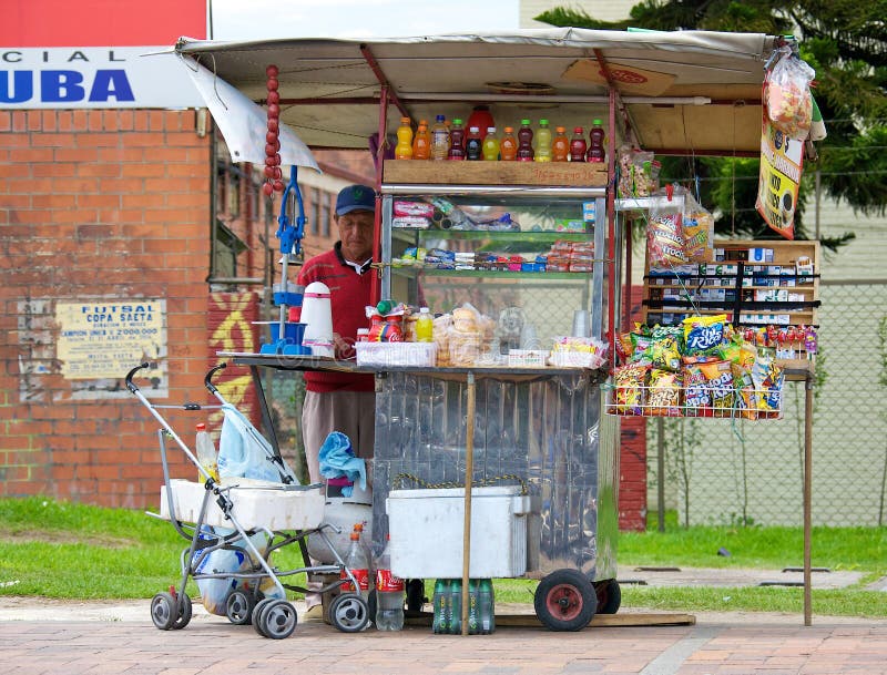 Vendedor ambulante imagem editorial. Imagem de lanche - 40621070