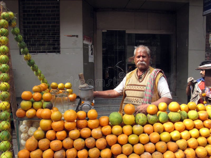 Vendedor del jugo foto editorial. Imagen de hombre, mercado - 21212506