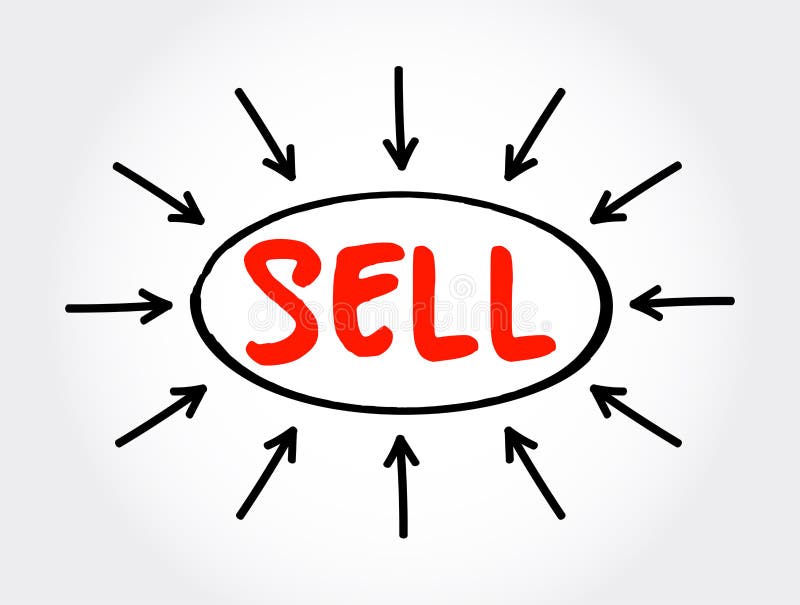 Vender Texto Con Flechas Concepto De Negocio Para Presentaciones E ...