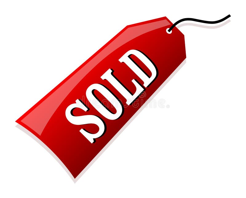 Vendido stock de ilustración. Ilustración de minorista - 25356903