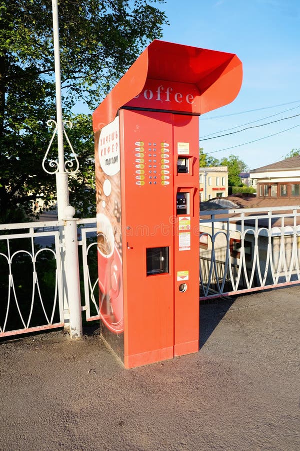 Vending coffee machine editorial photo. Image of buttons - 98077111