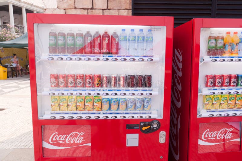 Vending Machine Full of Coca-cola Cans Editorial Photo - Image of ...