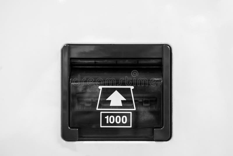 Vending Machine Banknote Insert Stock Photo - Image of currency ...