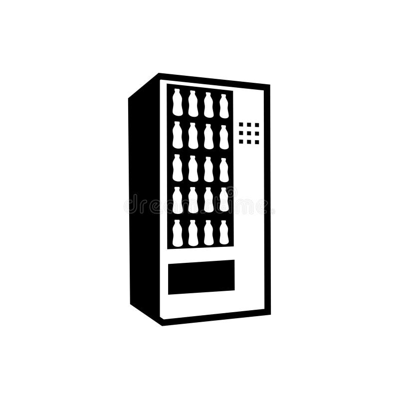 Vending Machine Drink Bottle Display Logo Design Stock Vector ...