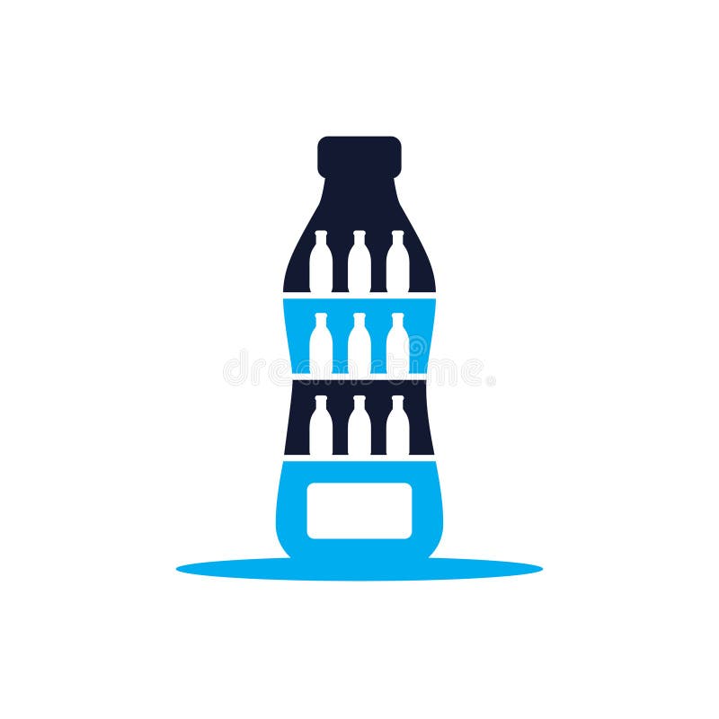 Vending Machine Drink Bottle Display Logo Design Stock Vector ...