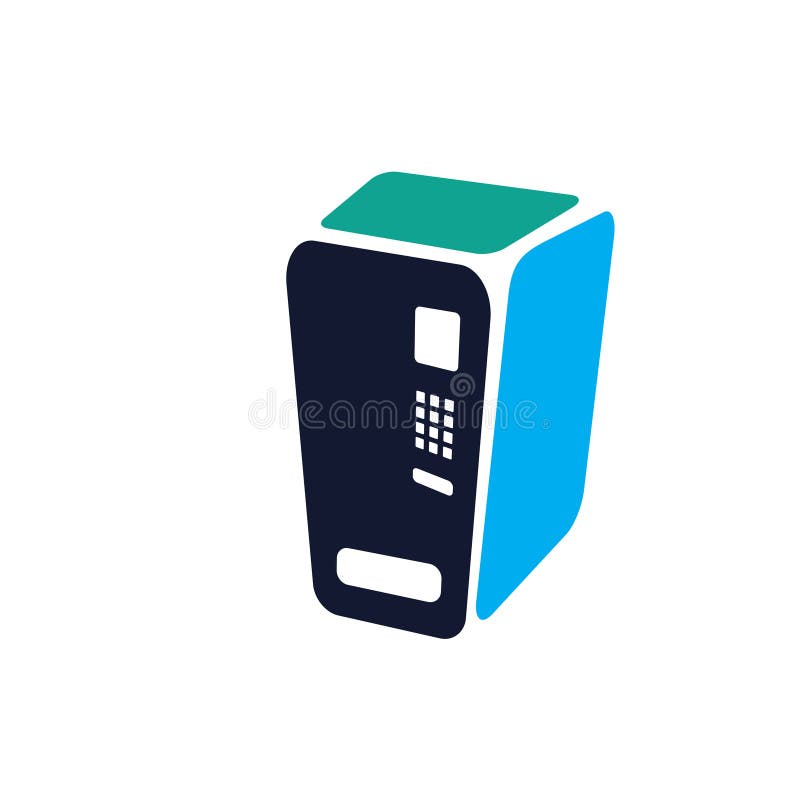 Vending Machine Drink Bottle Display Logo Design Stock Vector ...