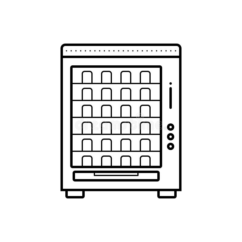 Logotype Vending Machine of Food and Beverage Automatic Selling Icon ...