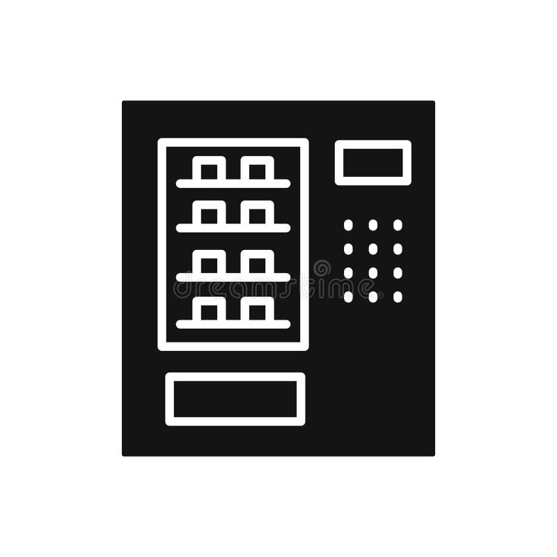 Vending Machine Icon Symbol on White Background Stock Vector ...