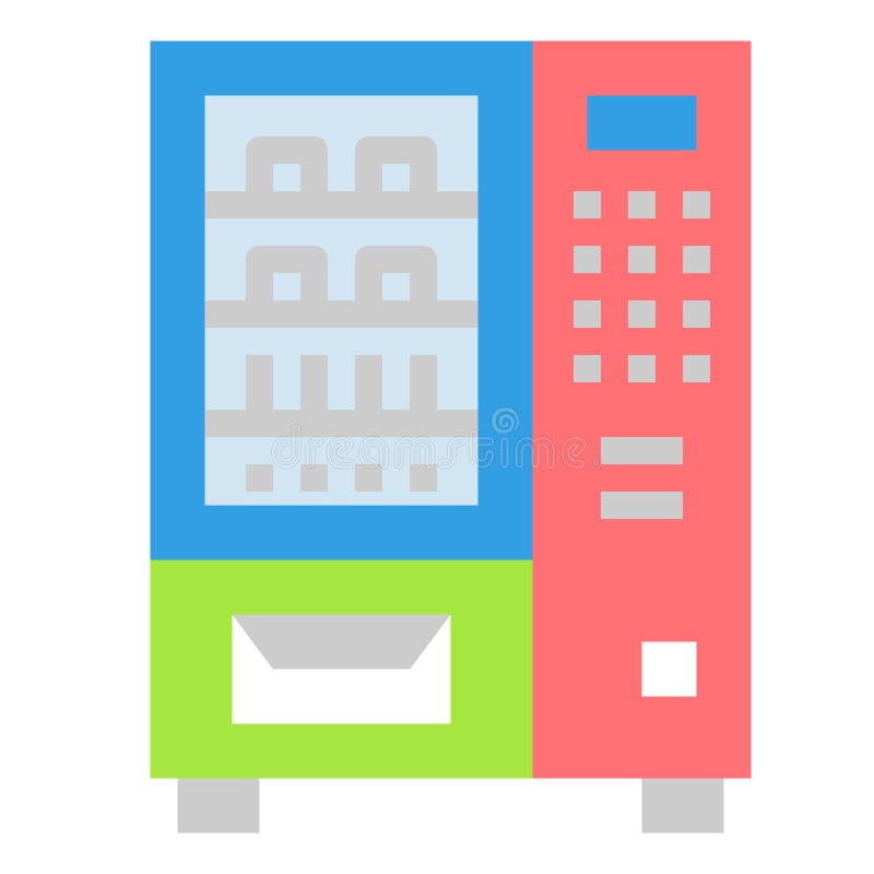 VENDING MACHINE ICON Vector Illustration Stock Vector - Illustration of ...