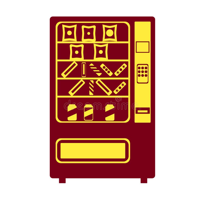 Vending machine icon stock vector. Illustration of sign - 57780349