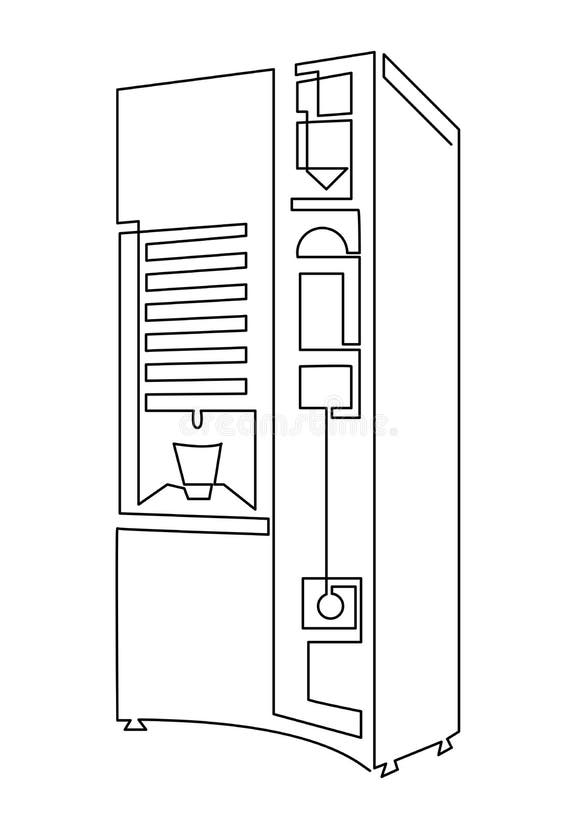 Vending Machine for Making Coffee and Hot Drinks. Continuous Line ...