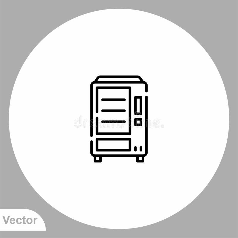 Vending Machine Vector Icon Sign Symbol Stock Illustration ...