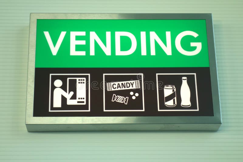 Vending Sign stock image. Image of sign, vending, machines - 43273829