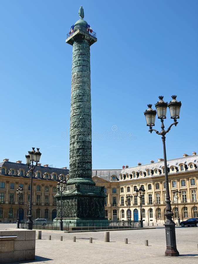 Vendome Column stock photo. Image of basrelief, statue - 29564830