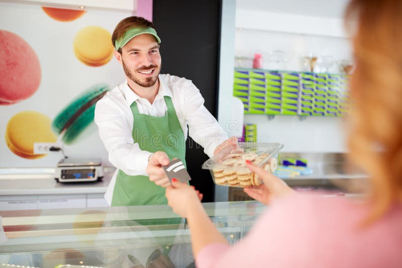 Vendor selling sweets stock photo. Image of female, candy - 81357806
