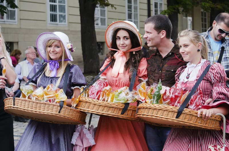 Vendors candy editorial image. Image of europe, lvov - 25301125