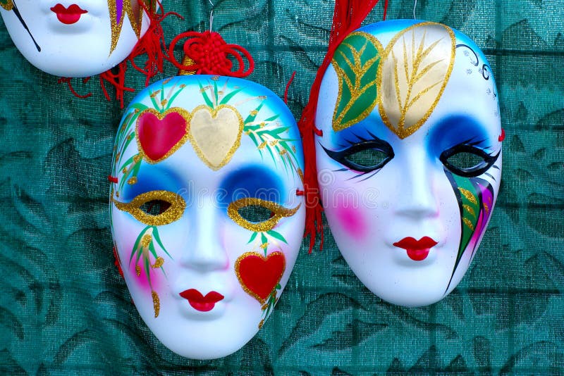 Venetiaanse Maskers - Kunst Stock Afbeelding - Image of handgemaakt ...