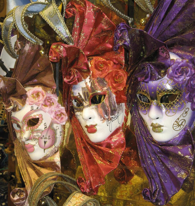 Venetiaanse maskers stock foto. Image of acteren, theater - 49499388