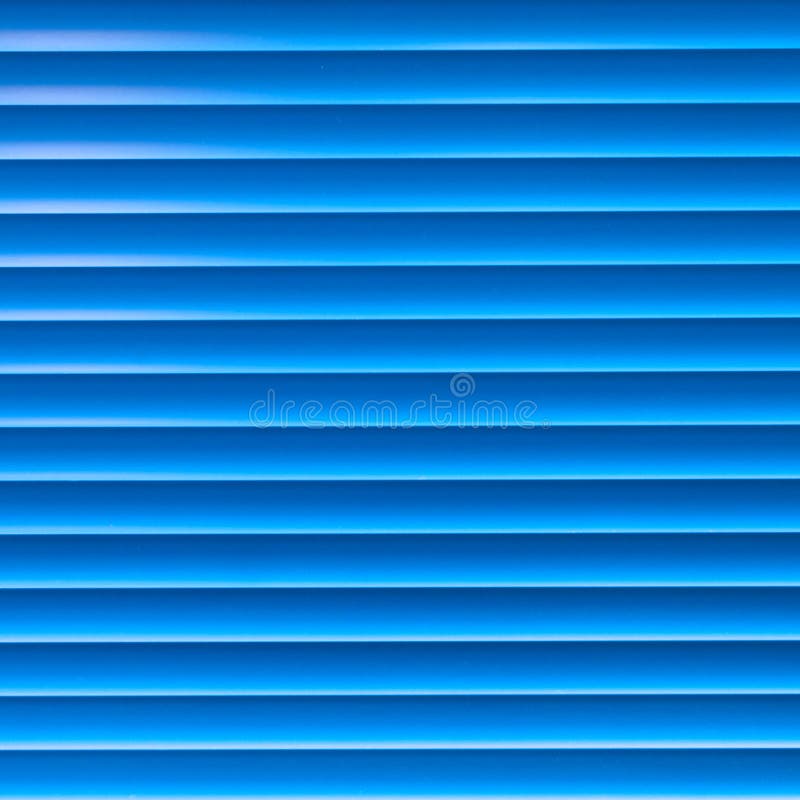 Venetian Blinds. Blue Toned. Stock Image - Image of house, detail: 83587481