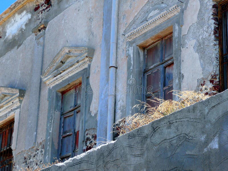 Venetian Building, Oia, Santorini, Greece Stock Photo - Image of ...